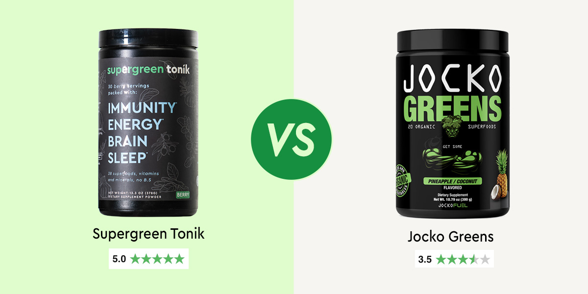 Jocko Greens Vs Supergreen Tonik: A Head-to-Head Comparison